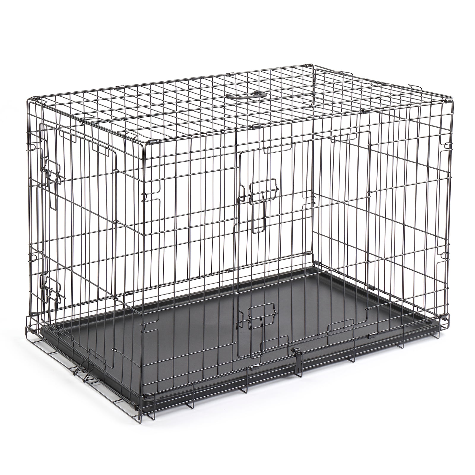IVV Dog Crate Dog Kennel Cage for Small/Medium Dogs, 36" Portable ...