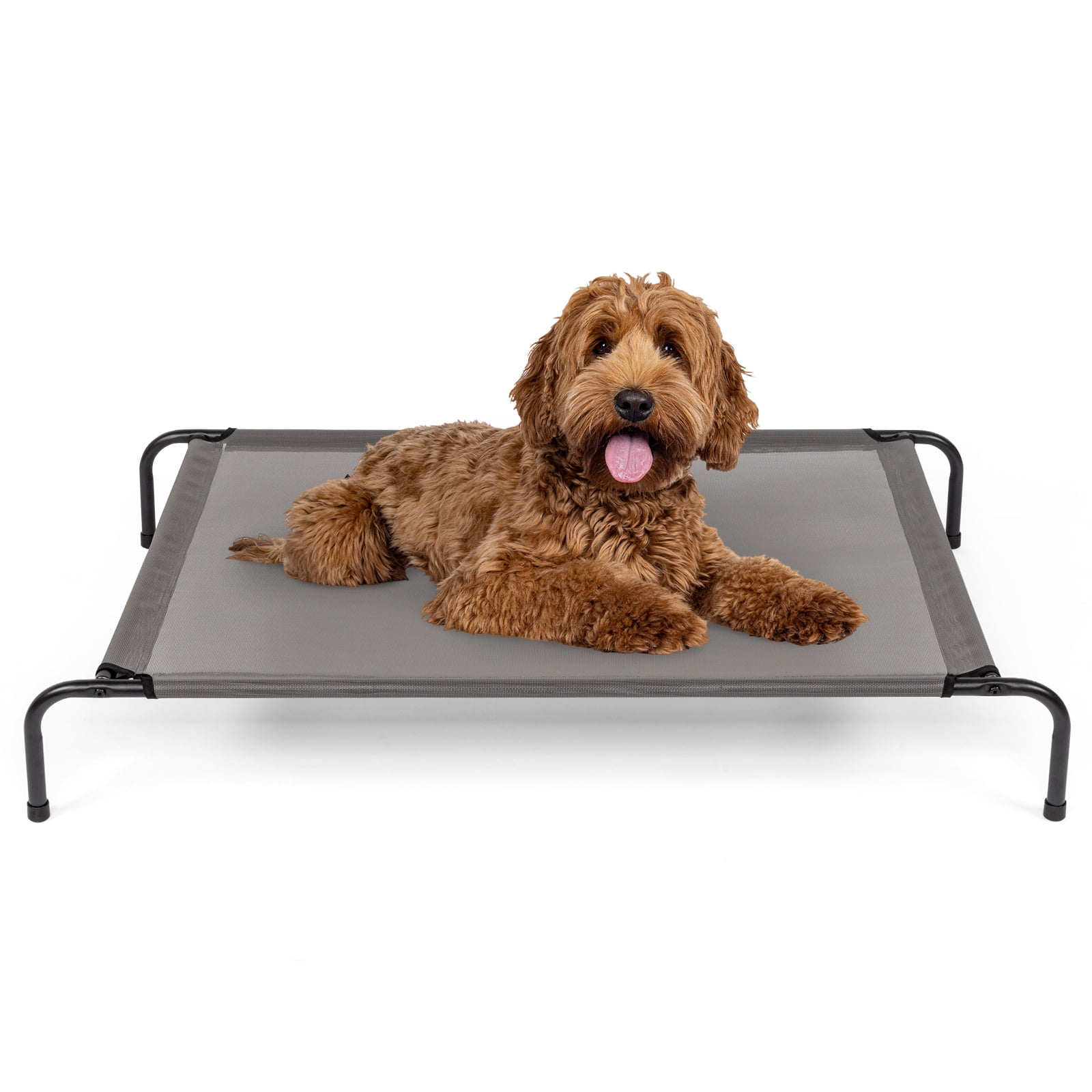 IVV Elevated Dog Bed, Heavy-duty Raised Dog Cot with Textilene Mesh and ...