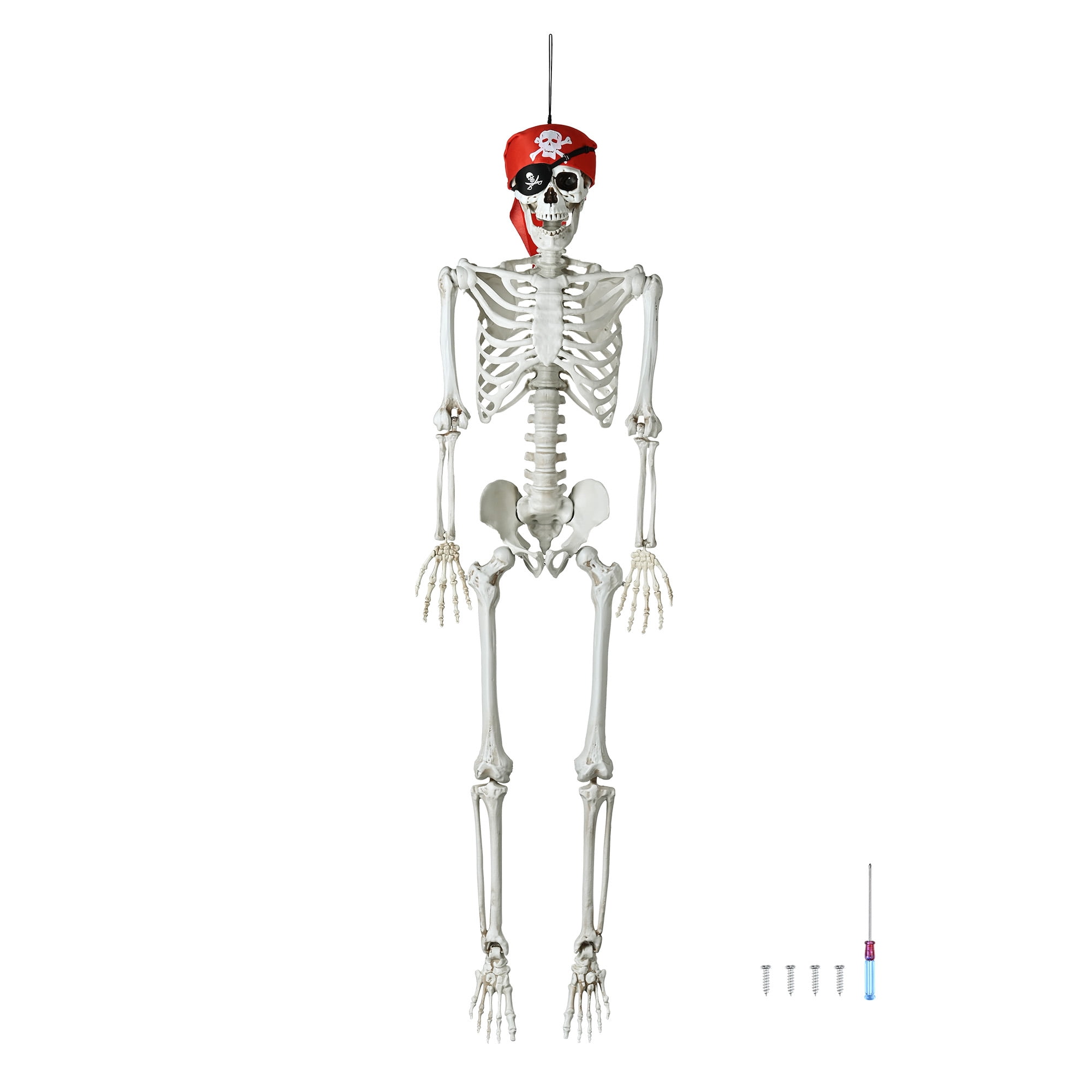 IVV Festival Decorations Hanger Skeleton Life Size Props Posable ...