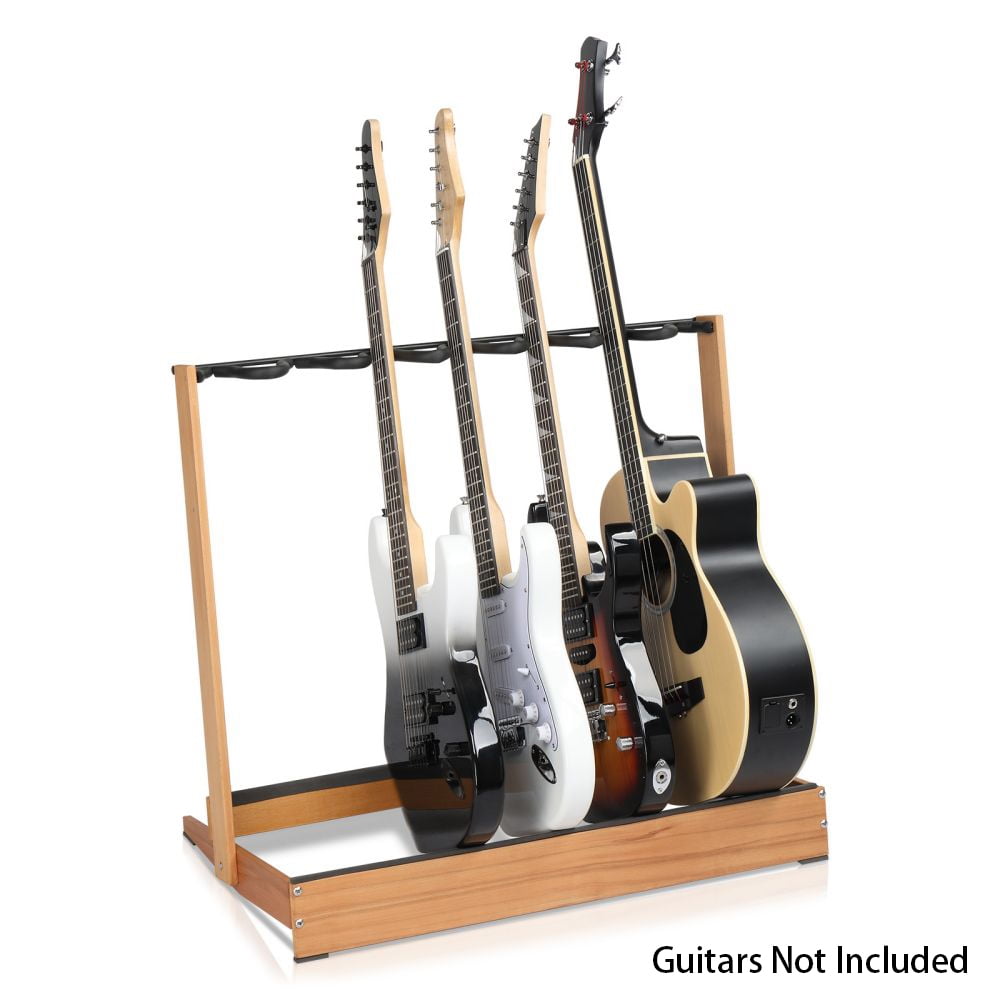 IVV Guitar Stand Multiple Guitars, Solid Beech Wood Guitar Rack ...