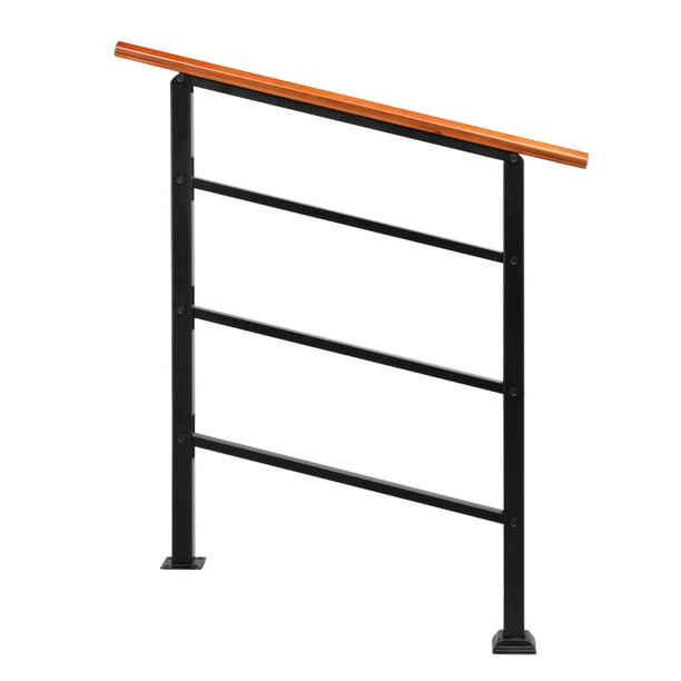 IVV Hand Rails for Outdoor Steps Fits1-3 Steps, Wrought Iron Safety ...
