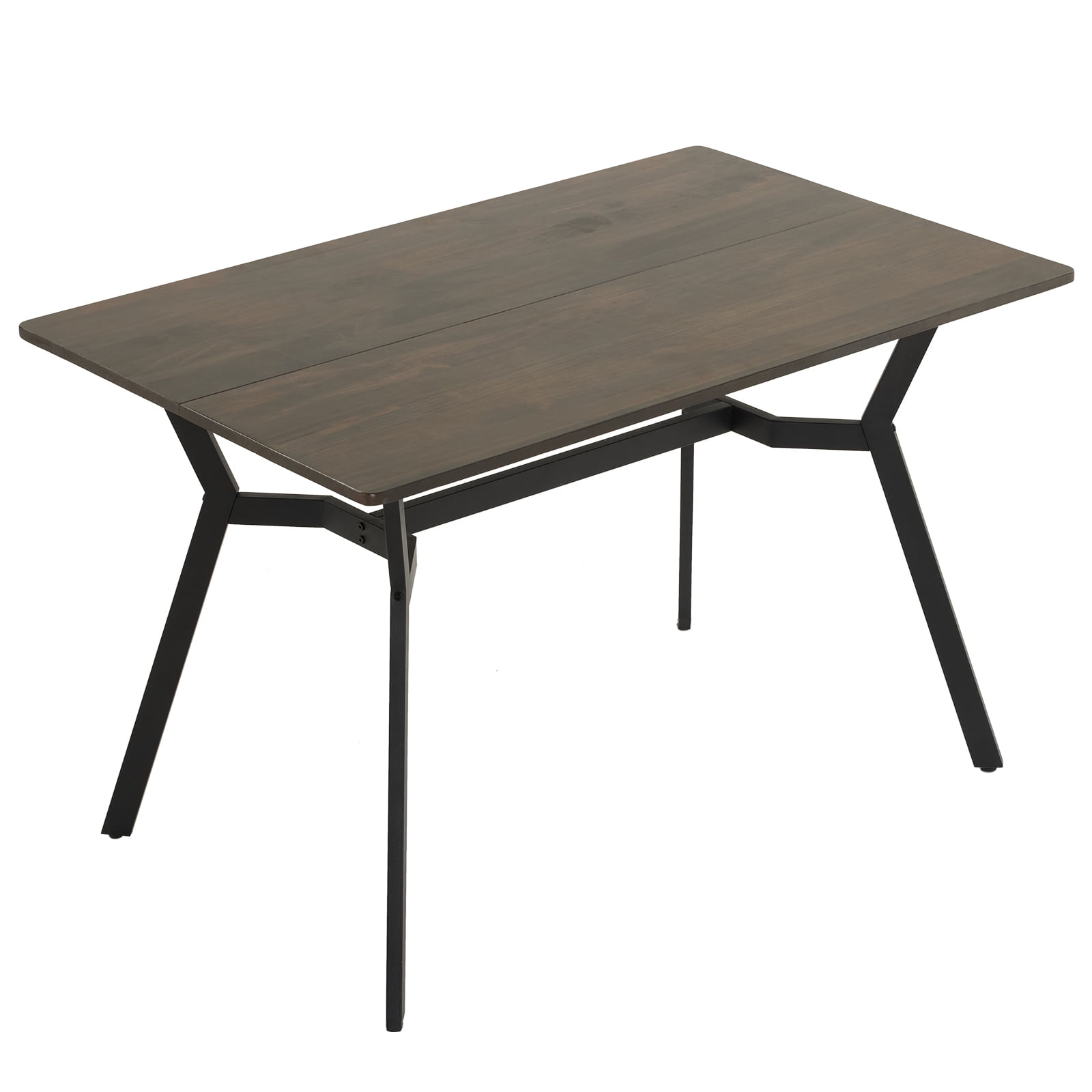 IVV Industrial Rectangular Dining Table with Diagonal Feet Design for ...