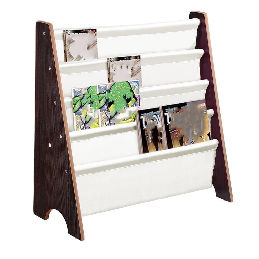IVV Kids Sling Bookshelf, Kids Bookshelf with Organizer, Kids Magazine ...