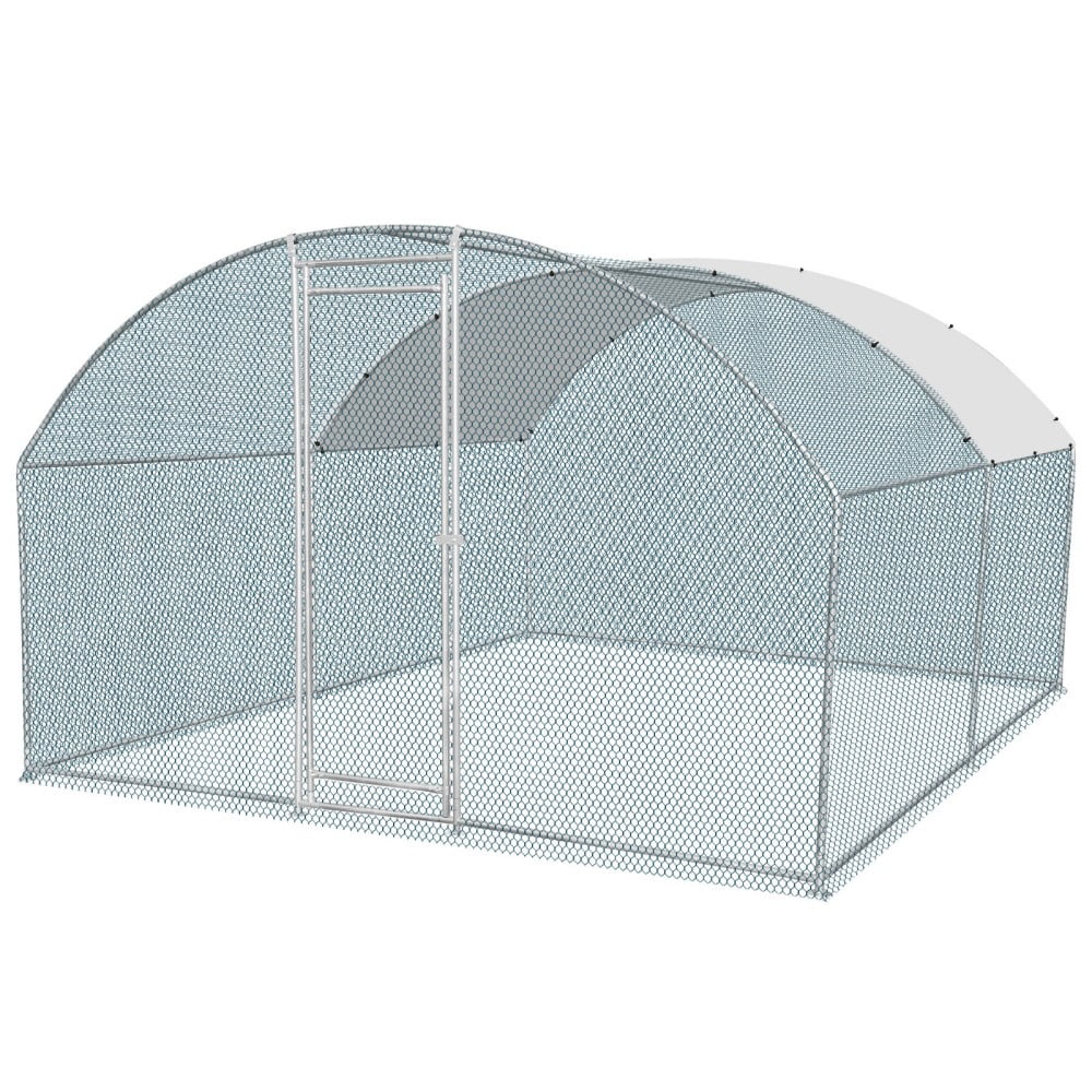 IVV Large Metal Chicken Coop, 13×10FT Walk-in Poultry Cage with ...