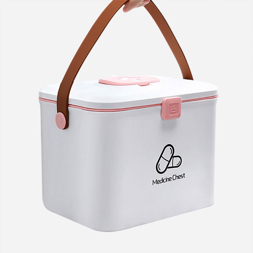 IVV Medical Box, First Aid Box with Portable Handle, Family Emergency ...