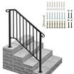 SPECSTAR 2-Pack Galvanized Steel Hand Rails for Outdoor Steps – 13.5 ...