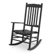 OverPatio Wooden Outdoor Rocking Chair, Patio Wide Seat Wooden Rocker ...