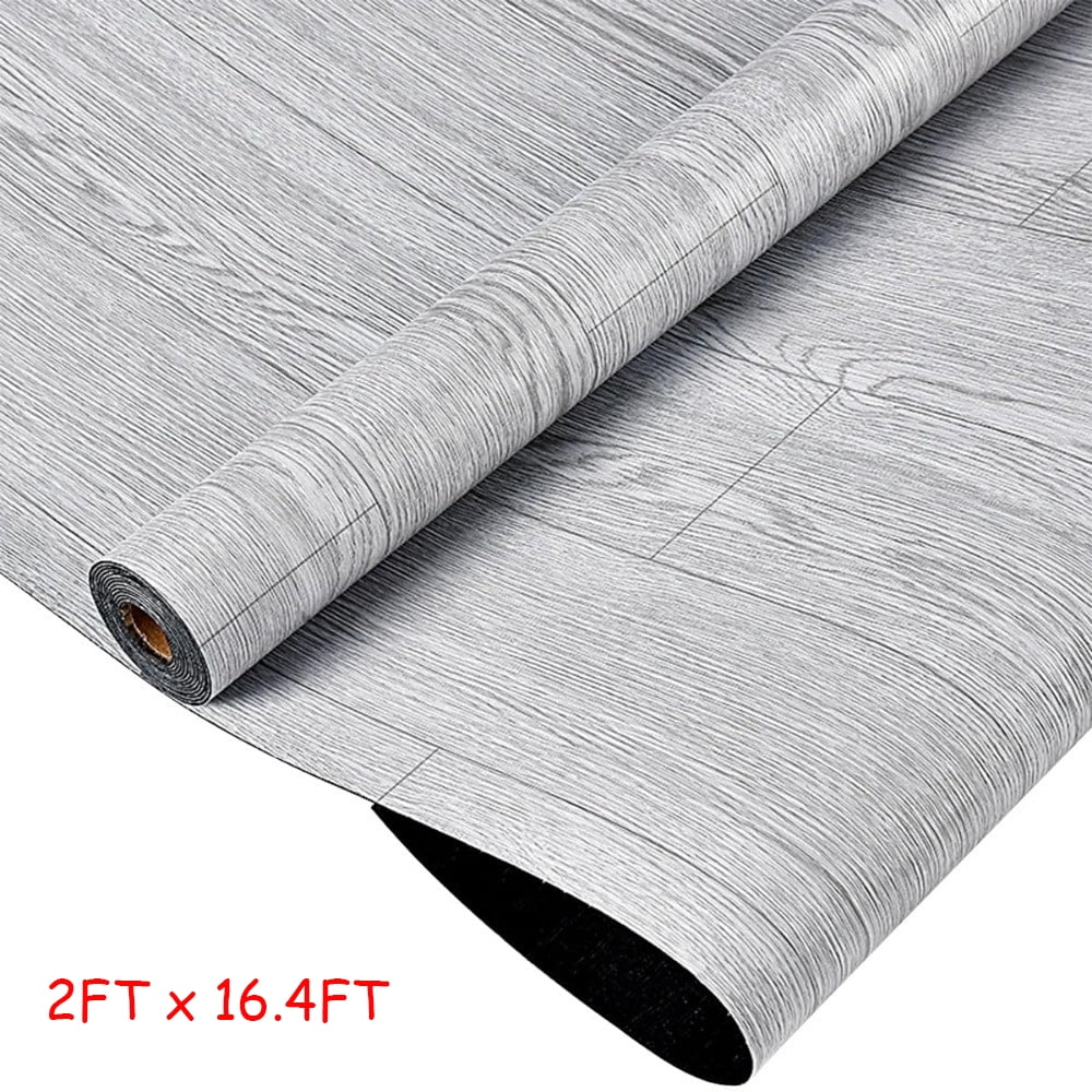 IVV Peel and Stick Wood Flooring Gray Oak Wood Grain Vinyl Flooring ...