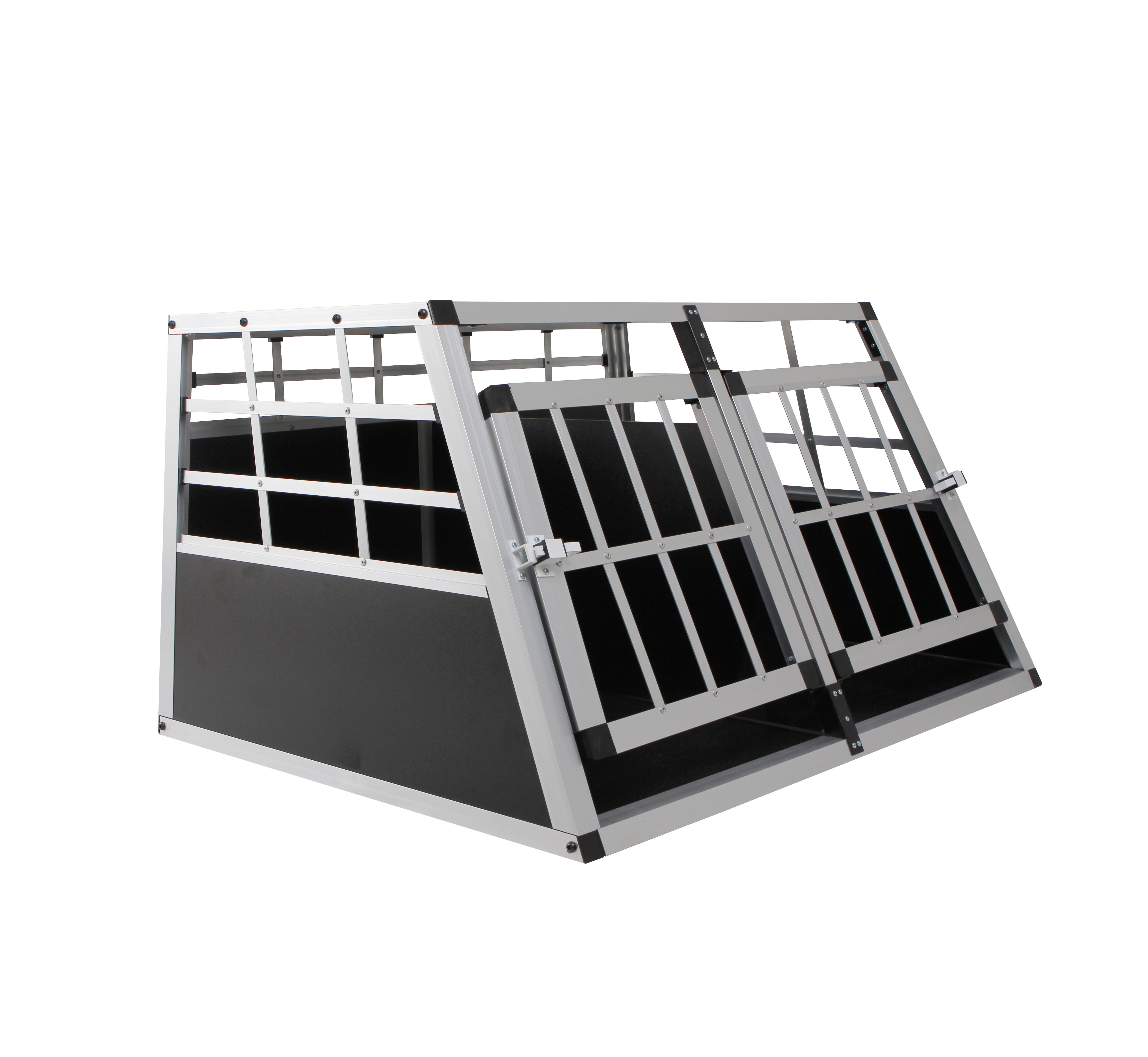 IVV Pet Car Transport Crate Cage Aluminium Travel Box Trapezoidal Dog ...