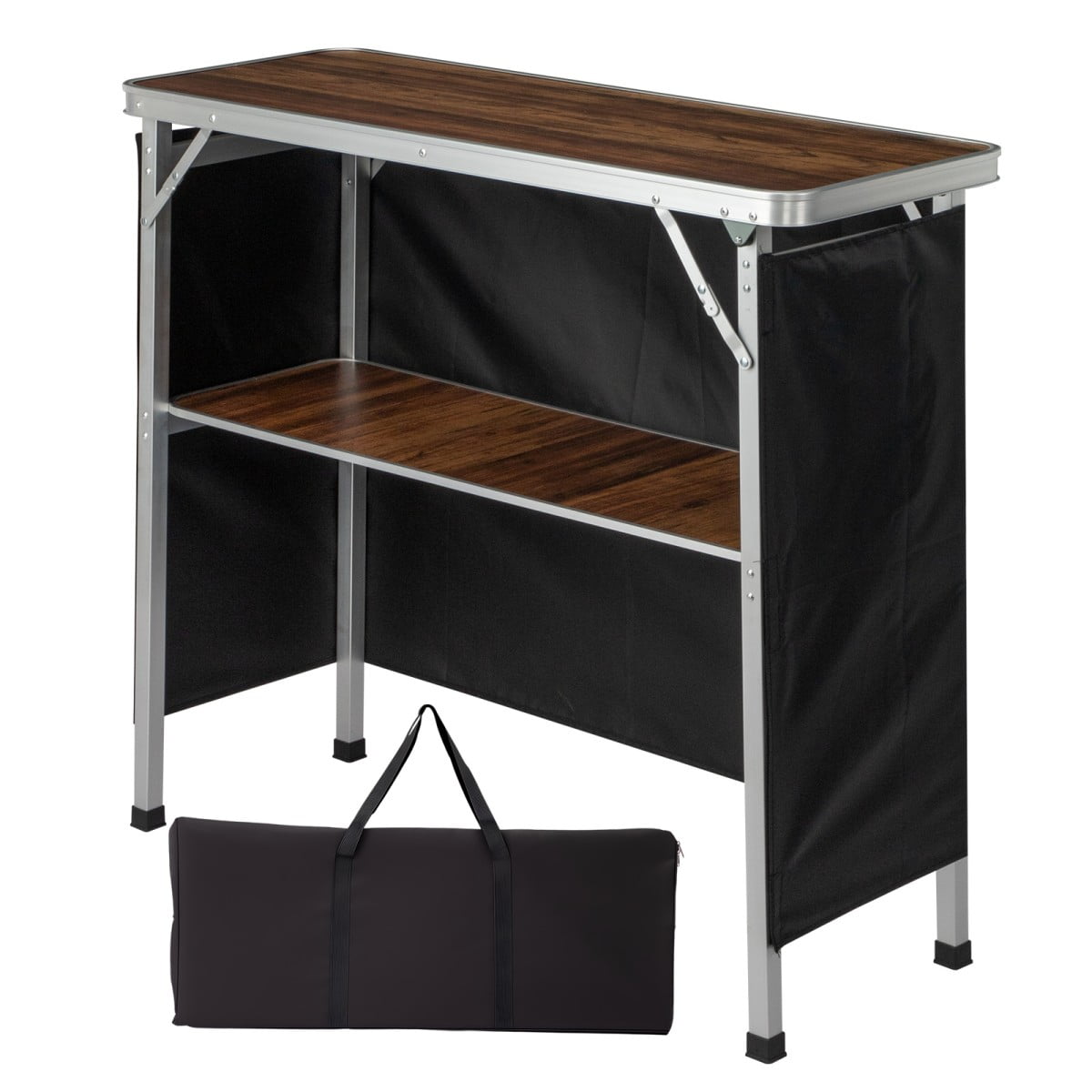IVV Portable Bar Table for Events - Folding Bartending Station with ...