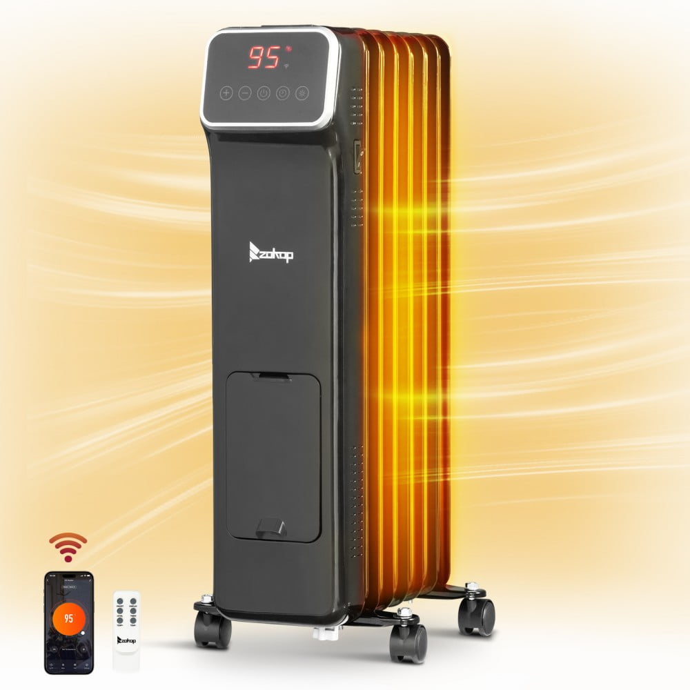 IVV Smart Oil Filled Radiator with Remote and APP Control, 1500W ...