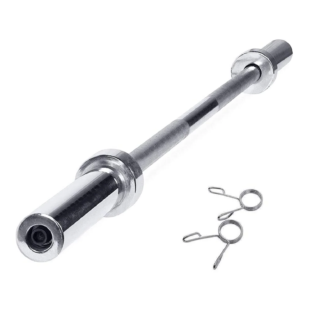 IVV Solid Iron Olympic Barbell - Multifunction 5-Foot Weight Bar for ...