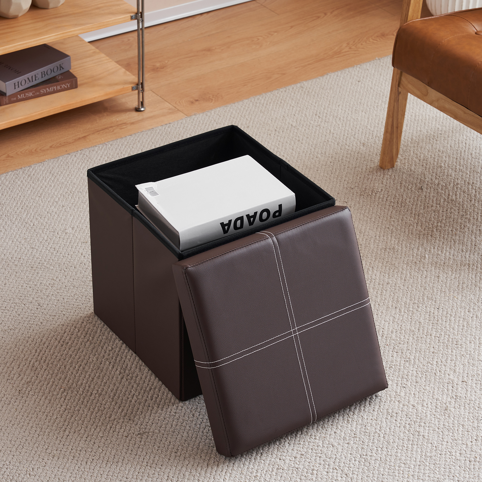 IVV Storage Ottoman Cube Foot Stool, Foot Rest & Stepping Stool ...