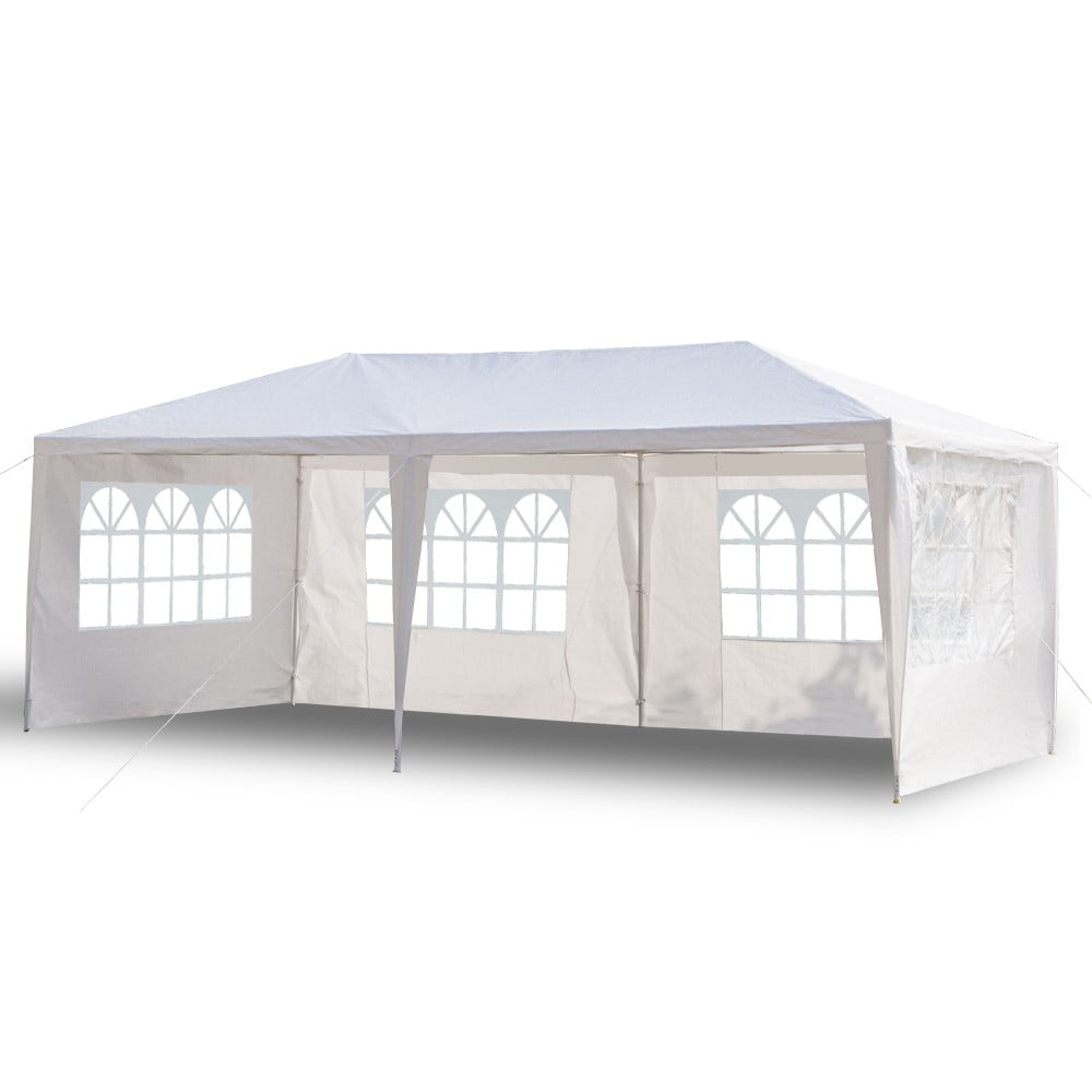 IVV Waterproof Outdoor Event Tent 10x20Ft with 4 Side Panels, White PE ...
