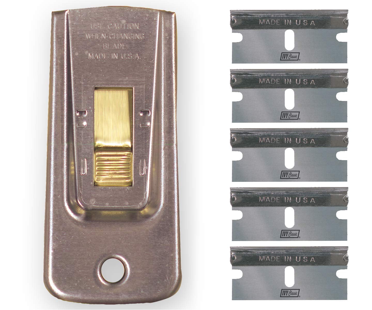 IVY Classic 11156-10: Razor Blade Scraper with 5 Blades, USA, Contains ...