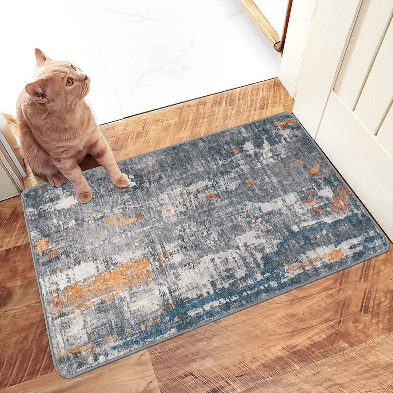 IValue 2x3 Washable Rug Non Slip Small Entry Rug Modern Abstract Throw ...