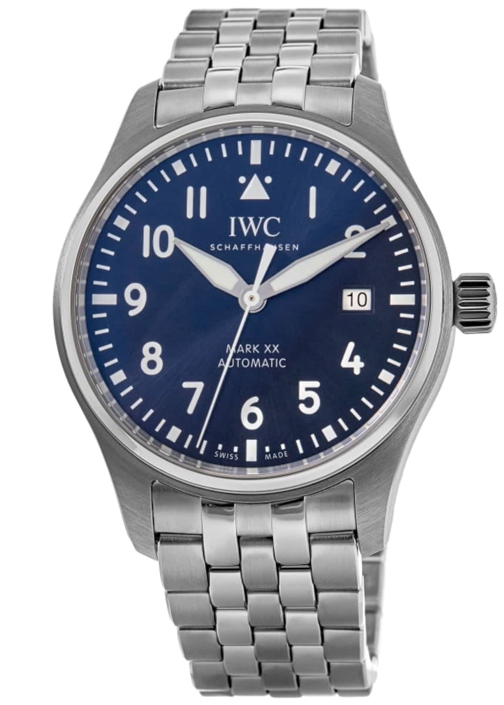 IWC Pilot's Mark XX Automatic Blue Dial Steel Men's Watch IW328204 ...