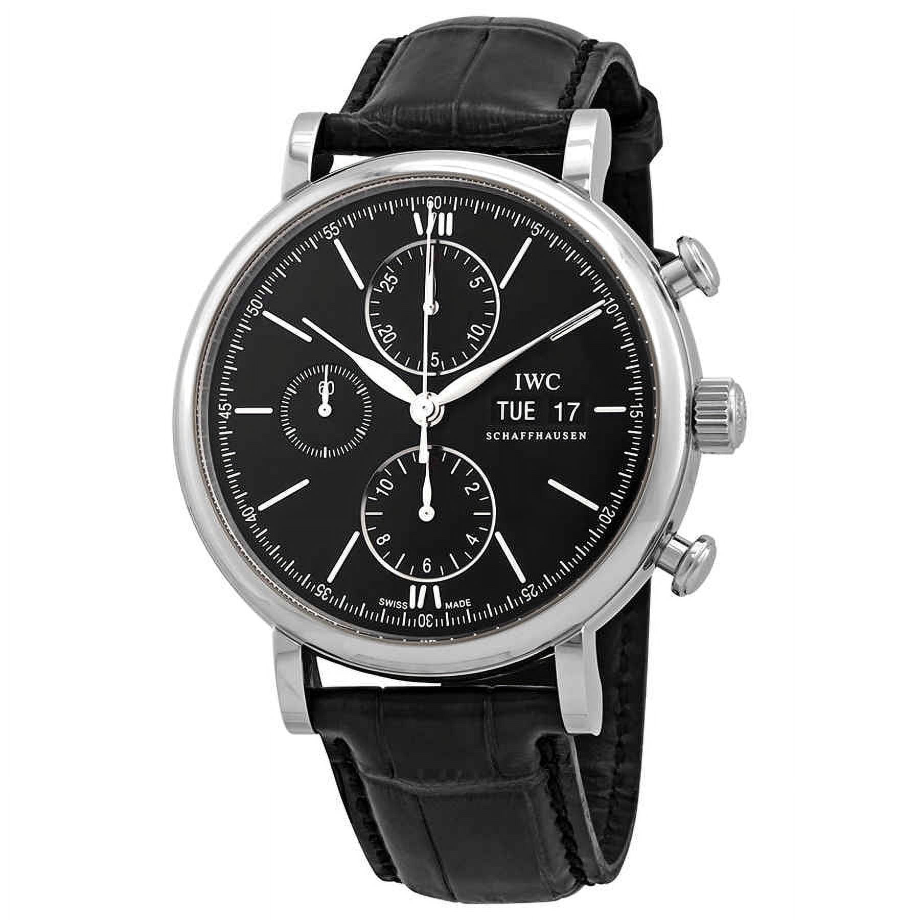 IWC Portofino Chronograph Automatic Black Dial Men's Watch 3910-29 - Walmart.com