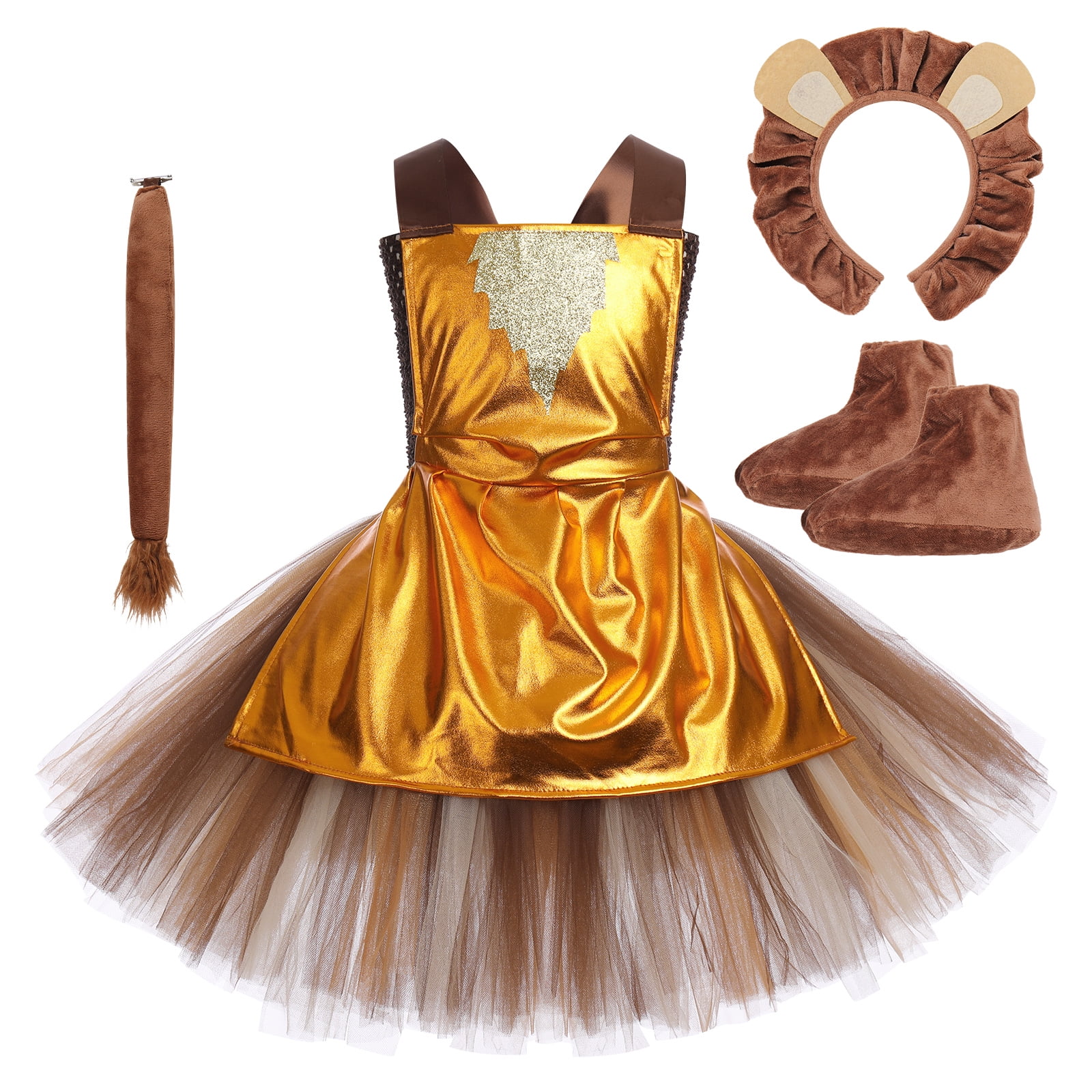 IWEMEK Girl Dresses Characters Costume for Little Girls Comfy Cosplay ...