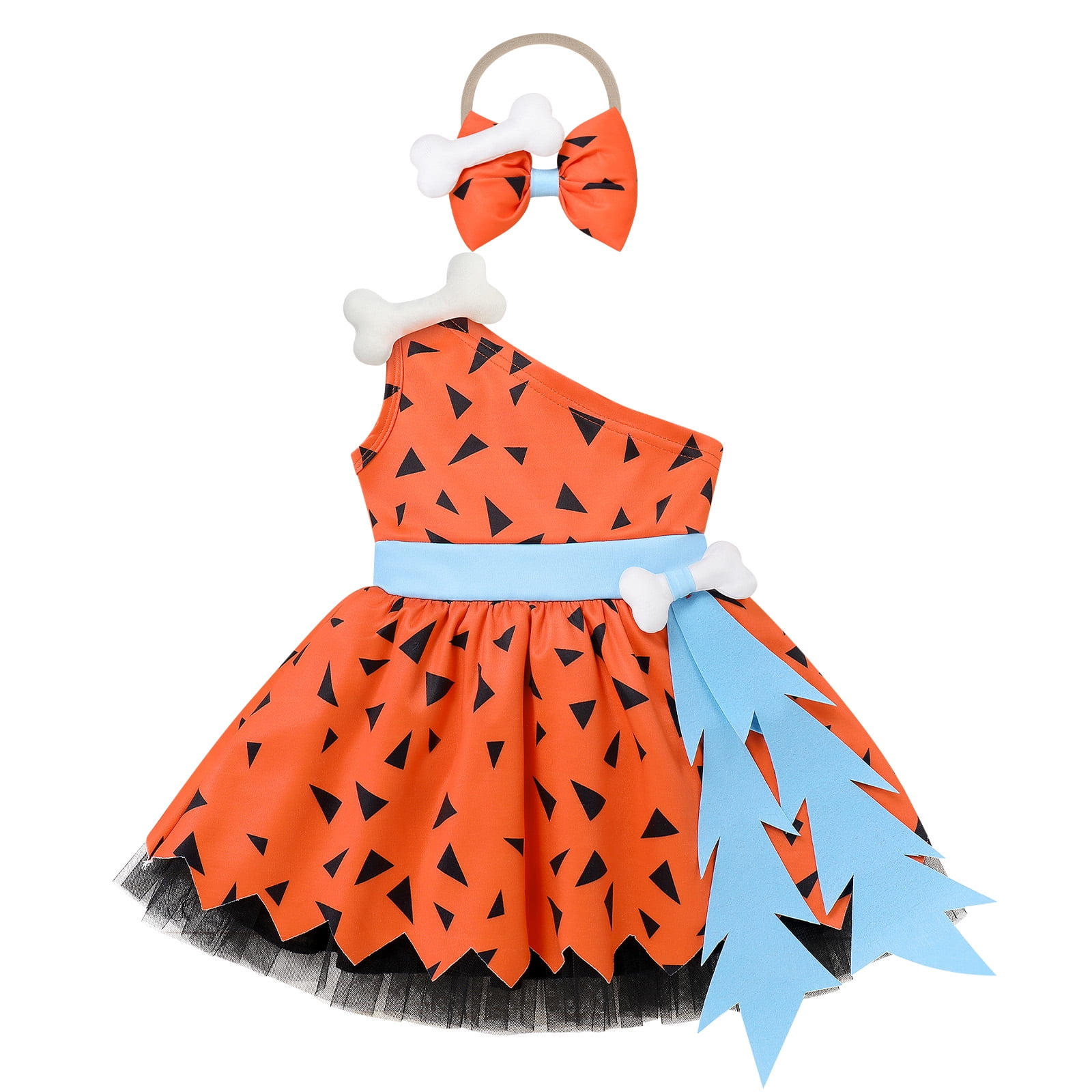 IWEMEK Girls Dress Cosplay Cavegirl Costume for Infant Girl Cute Casual ...