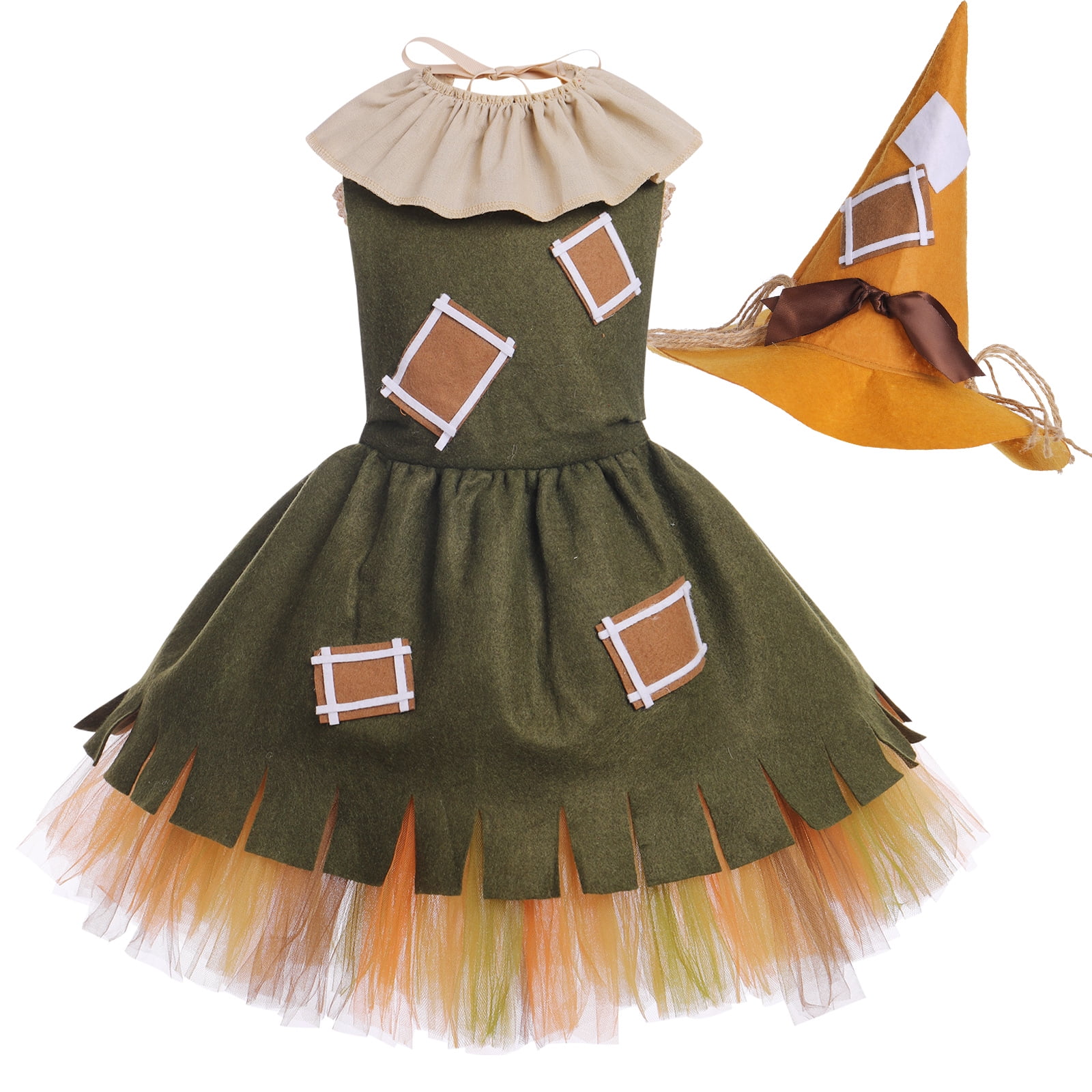 IWEMEK Girls Dresses Children Stylish Costumes Party Props Pointed Hat ...