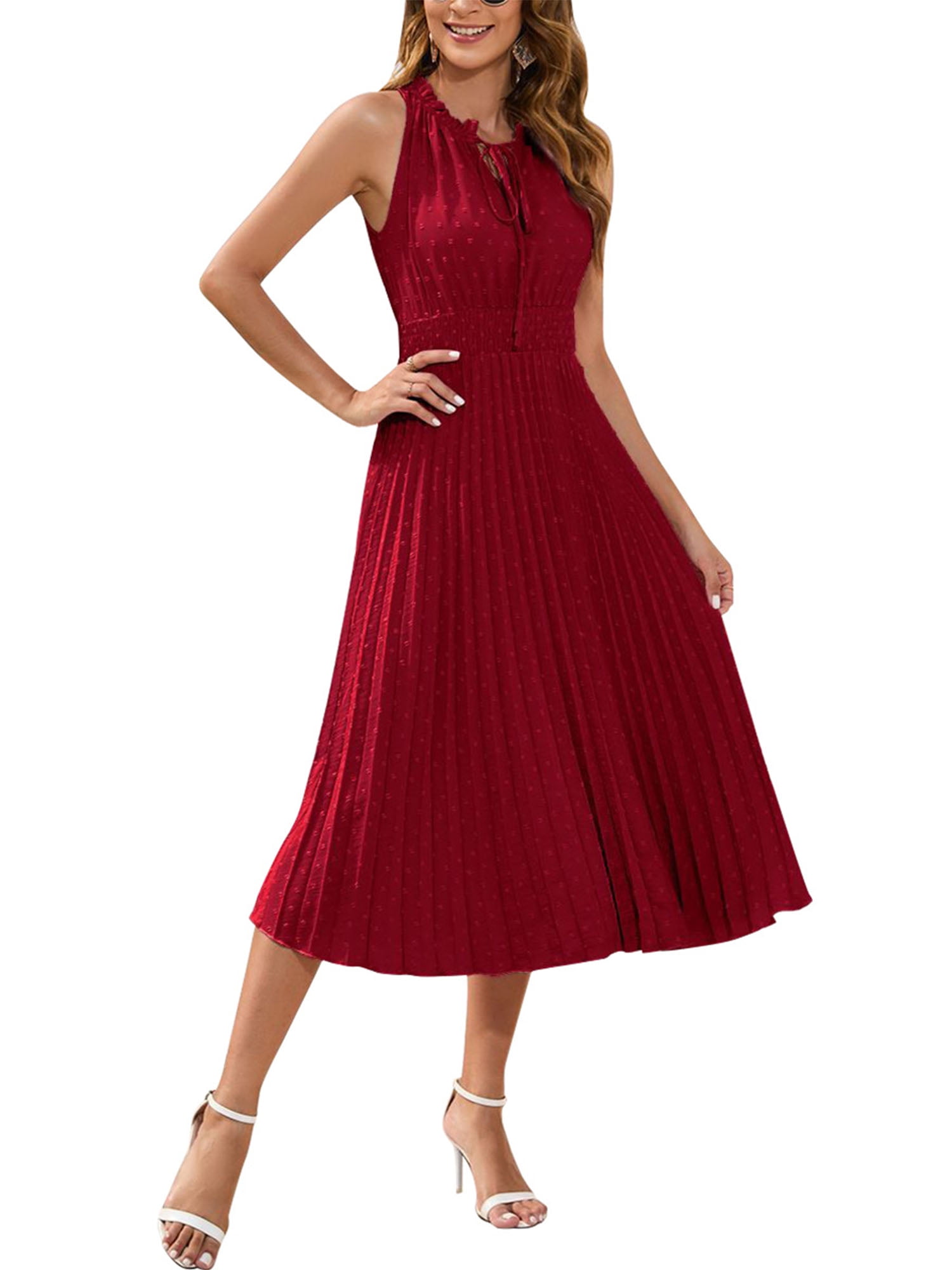 IWEMEK Women Casual Summer Dress Semi Formal Dinner Outfits Plus Size ...