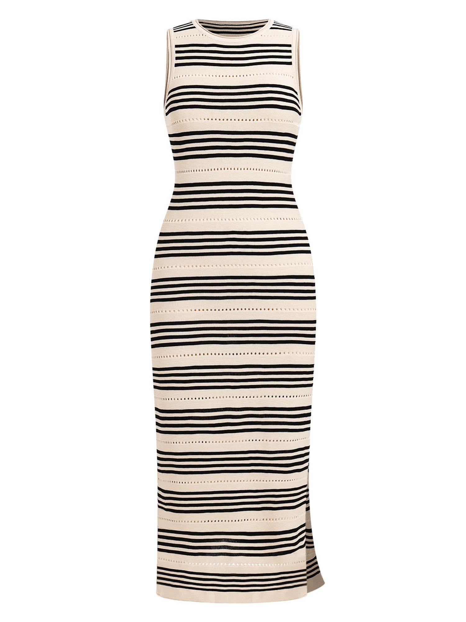 IWEMEK Women Dresses Summer Sleeveless Midi Dress Casual Bodycon Long ...