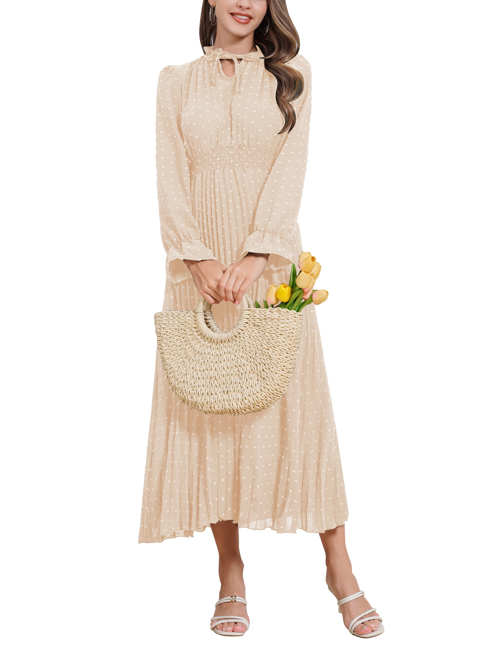 IWEMEK Women's Dress Casual Trendy Going Out Vacation Sundress Comfy ...