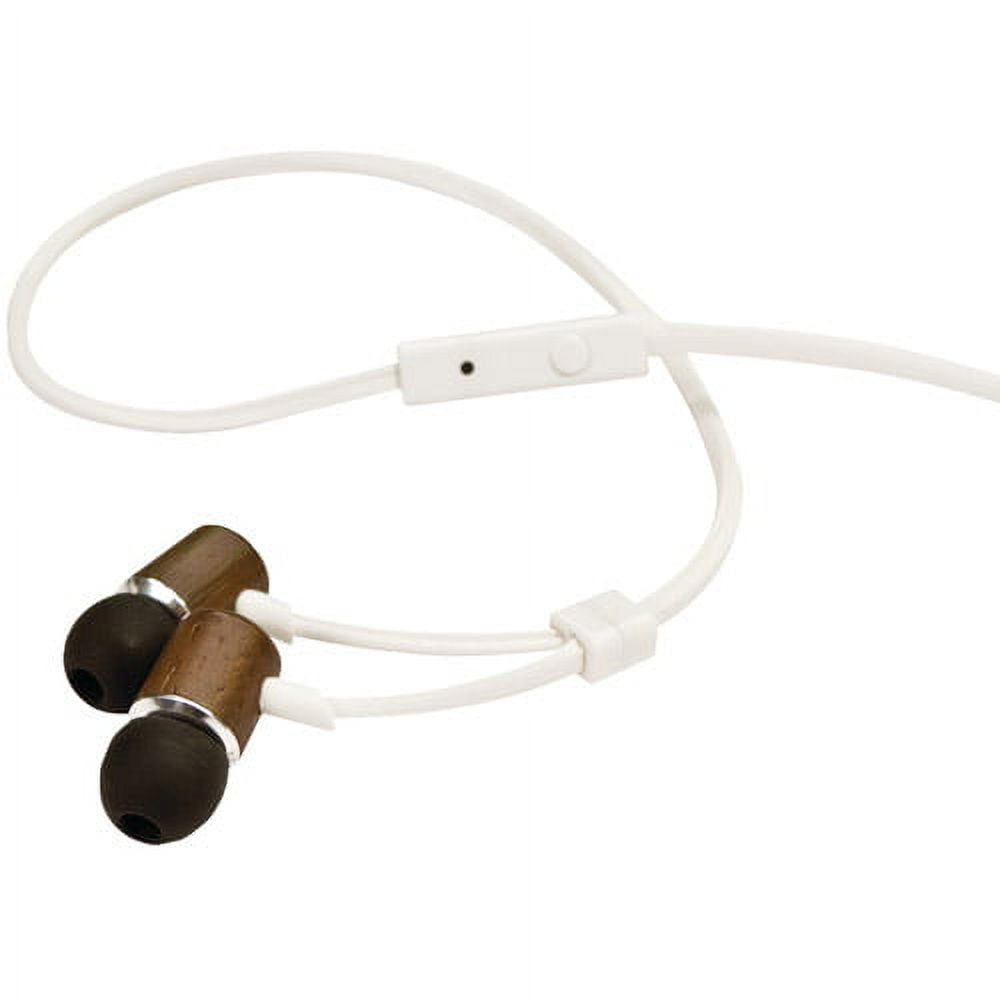 IWERKZ 44202 POPLocks Wood Zip Earbuds (Hazel) - Walmart.com