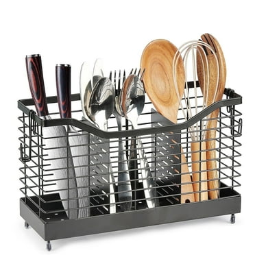 madesmart Small Silverware Tray, 5-Compartment Kitchen Drawer Organizer ...