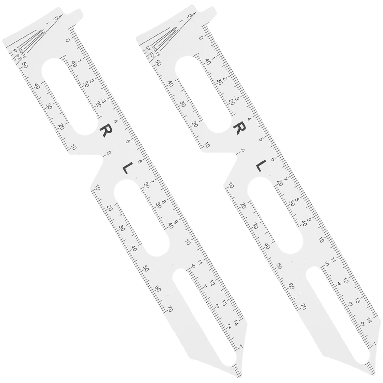 IWOWHERO 2Pcs Pupil Distance Ruler Accurate Measuring Tool for ...