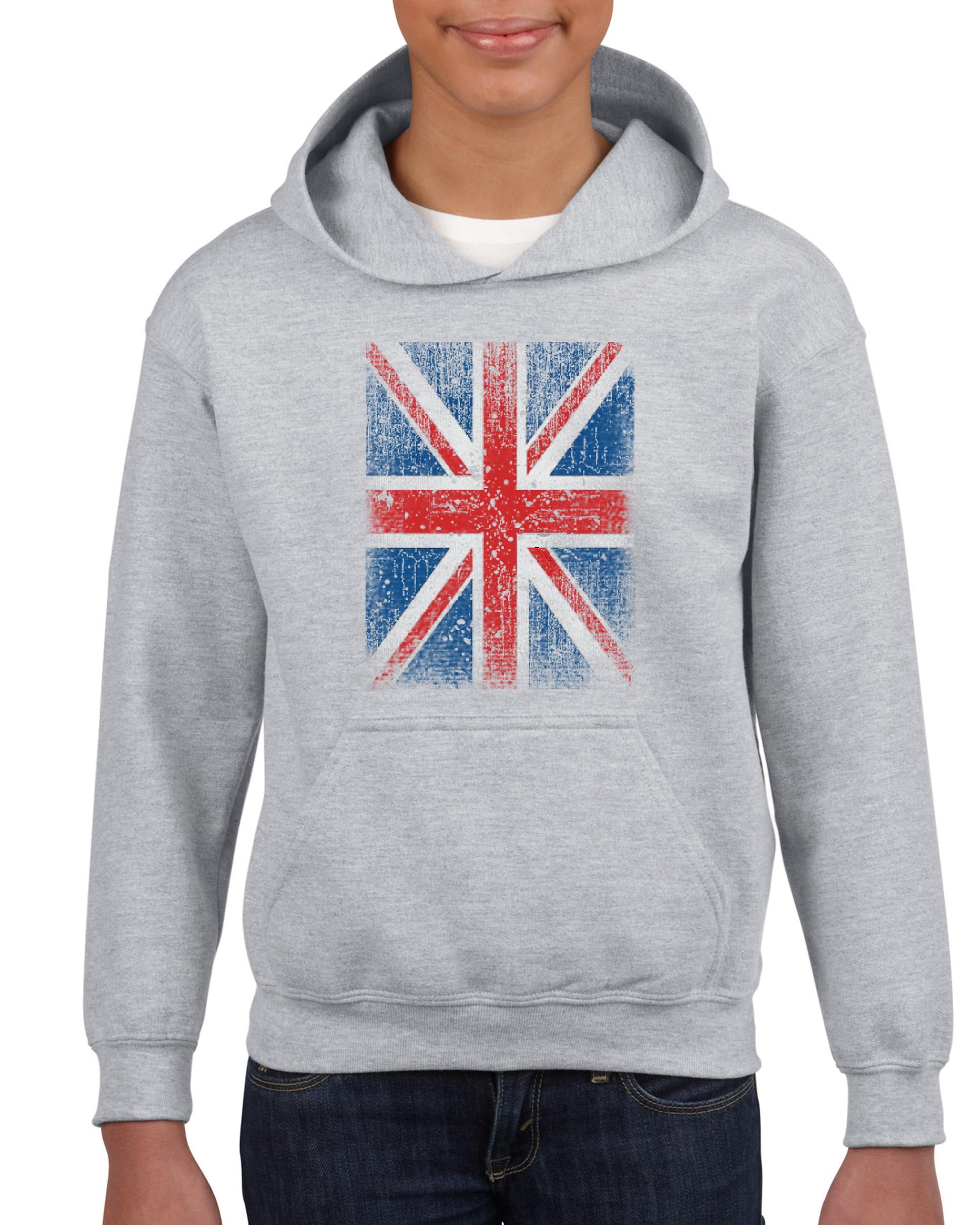 IWPF - Big Boys Hoodies and Sweatshirts - Union Jack British Flag ...