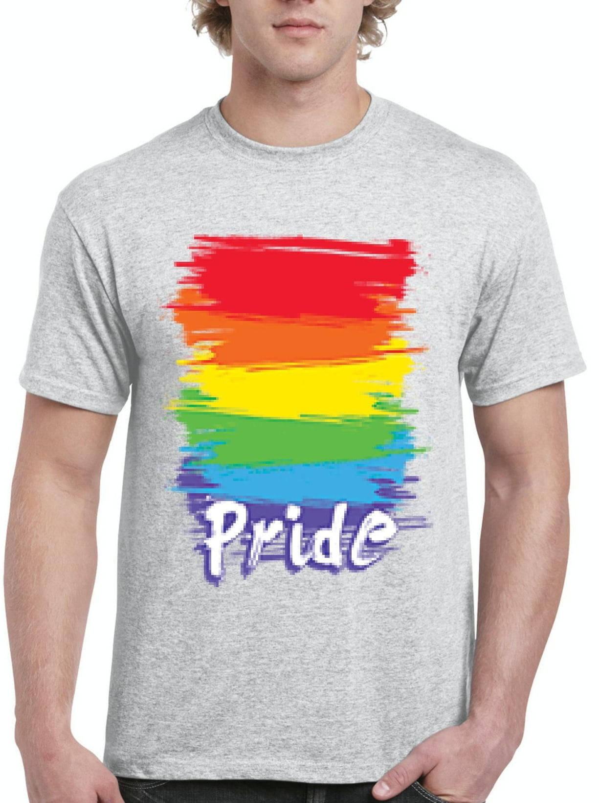 IWPF - Men's T-Shirt Short Sleeve - Rainbow Pride - Walmart.com