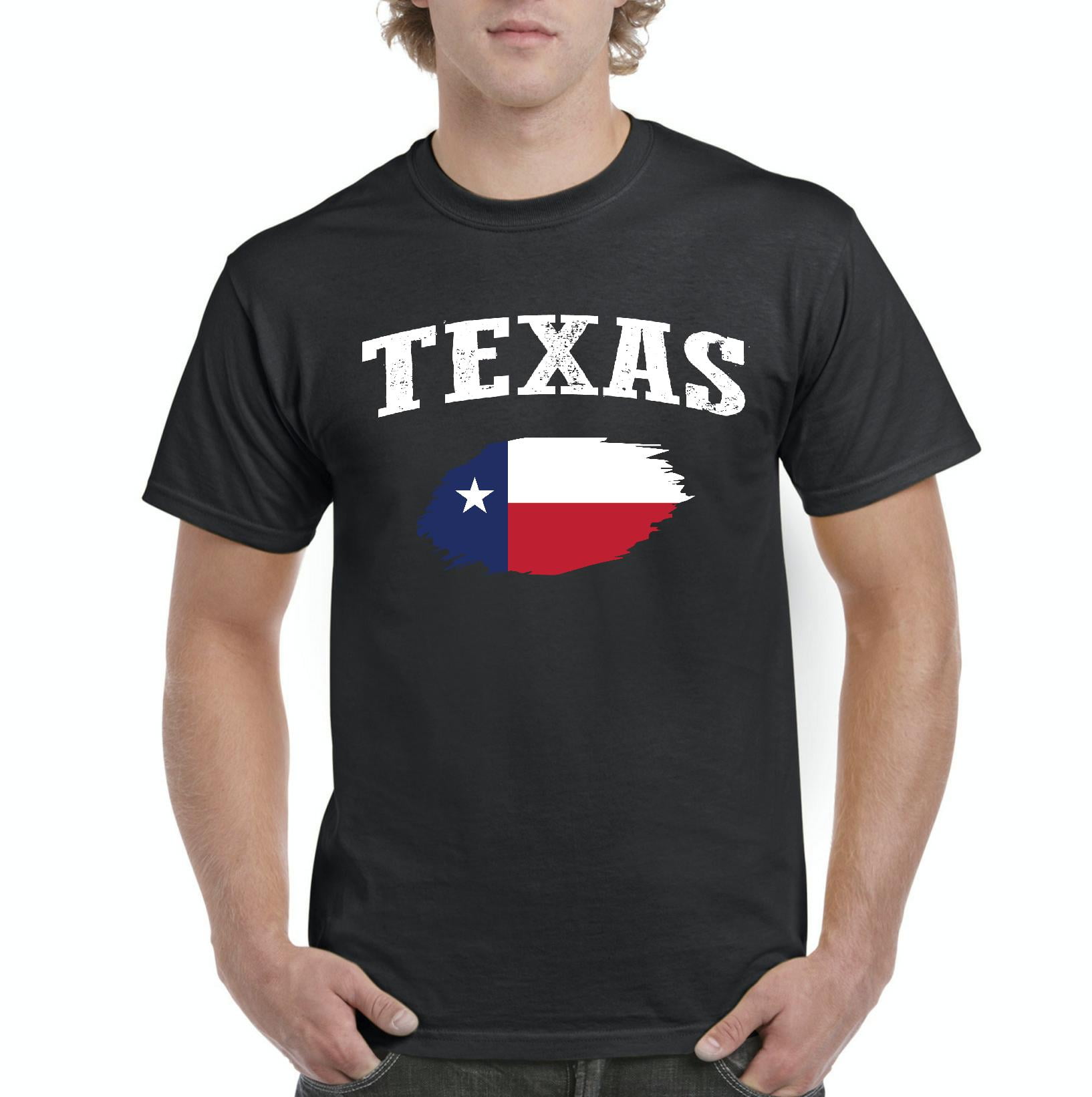IWPF - Men's T-Shirt Short Sleeve - Texas Flag - Walmart.com