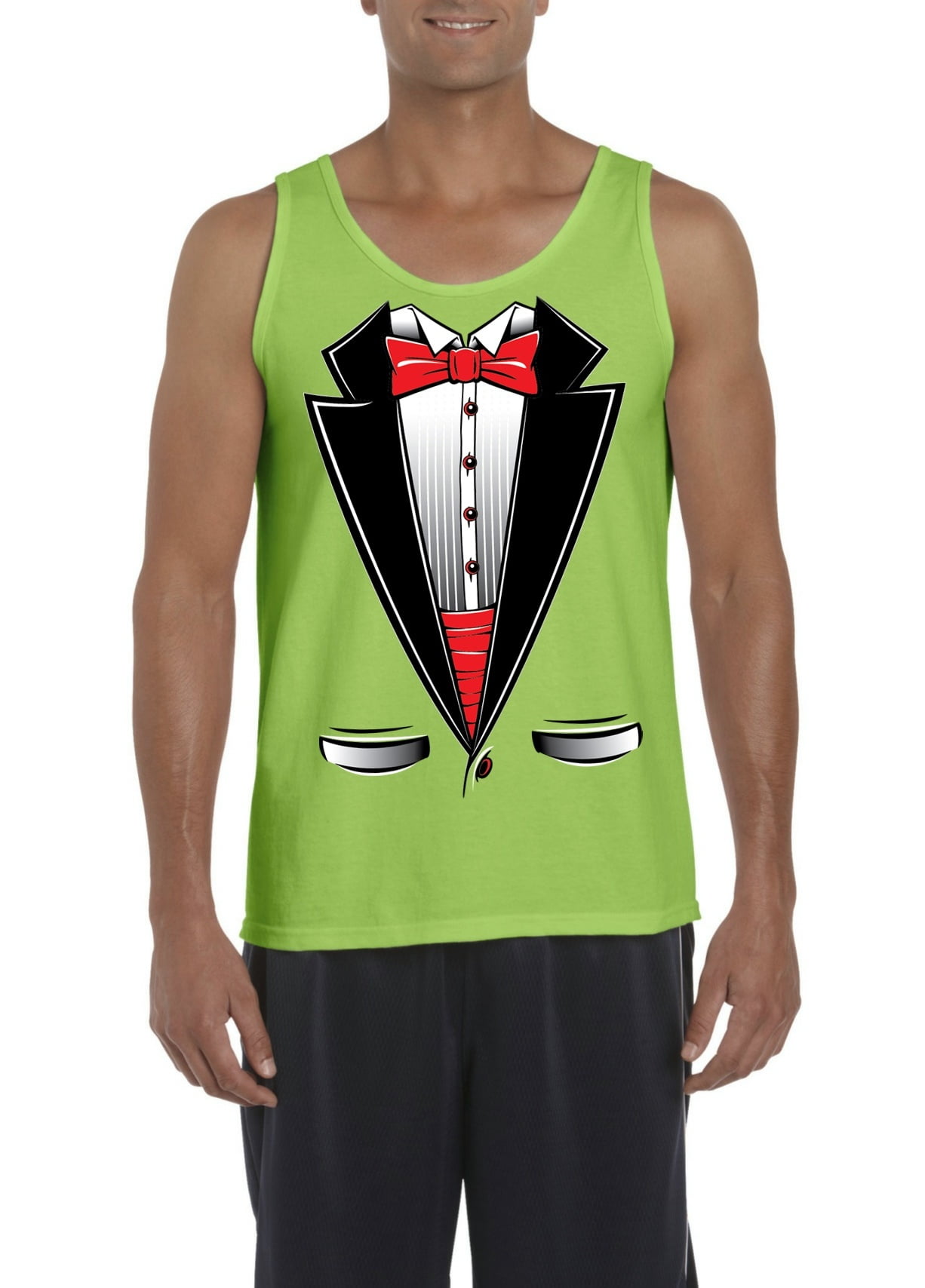 IWPF - Men's Tank Top for Men - Tuxedo Prom Costume - Walmart.com