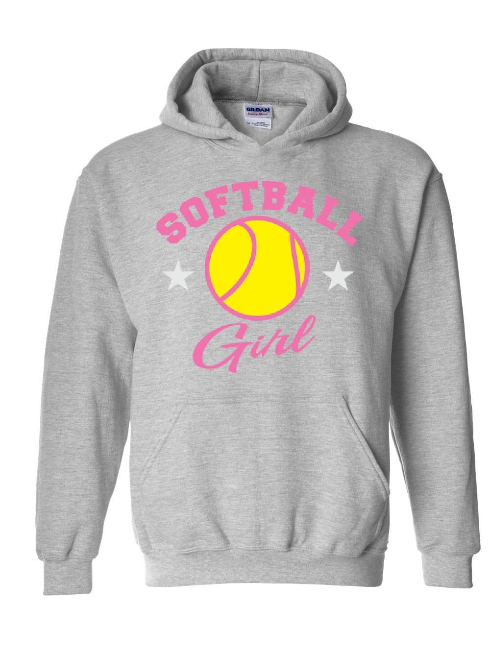 IWPF - Mens Sweatshirts and Hoodies - Softball Girl - Walmart.com