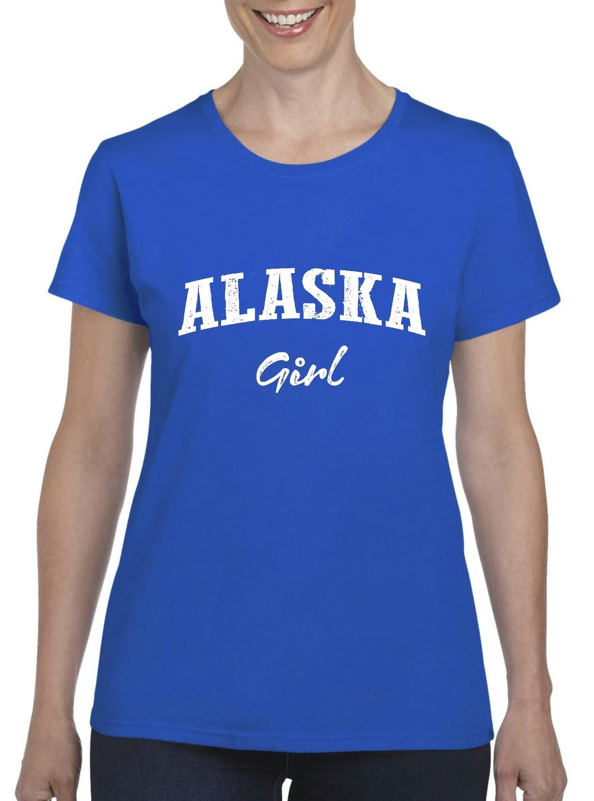 IWPF - Women's T-Shirt Short Sleeve - Alaska Girl - Walmart.com
