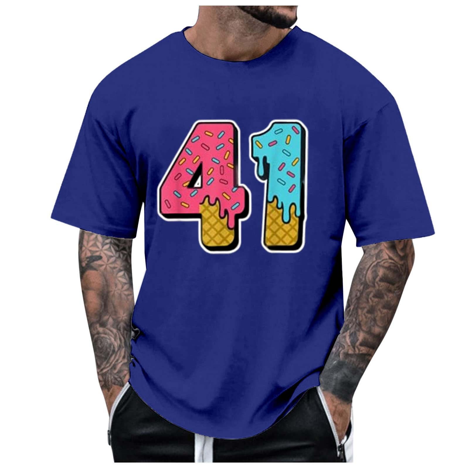IWRICH 41 Ice Cream Meme Forty One Four Gen Alpha Slang T-Shirt for Men ...