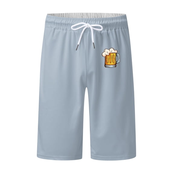 IWRICH Cheers Glass Toast for Men Swim Shorts Casual Beach Short Pants ...