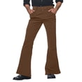 IWRICH Disco Corduroy Pants for Men Bell Bottom Pants 60s 70s Fashion ...