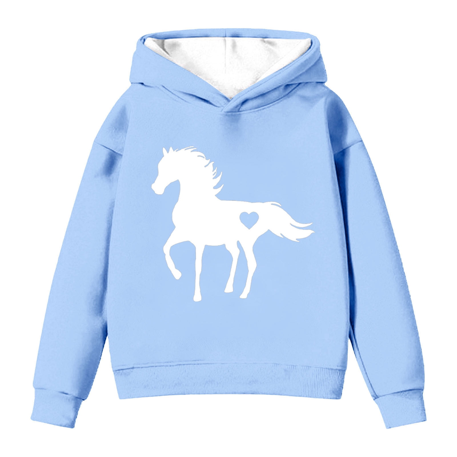 IWRICH Love Horse Hoodie for Teen Girls Equestrian Horseback Riding ...