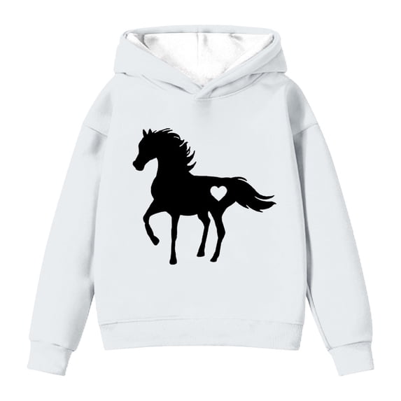 IWRICH Love Horse Hoodie for Teen Girls Equestrian Horseback Riding ...