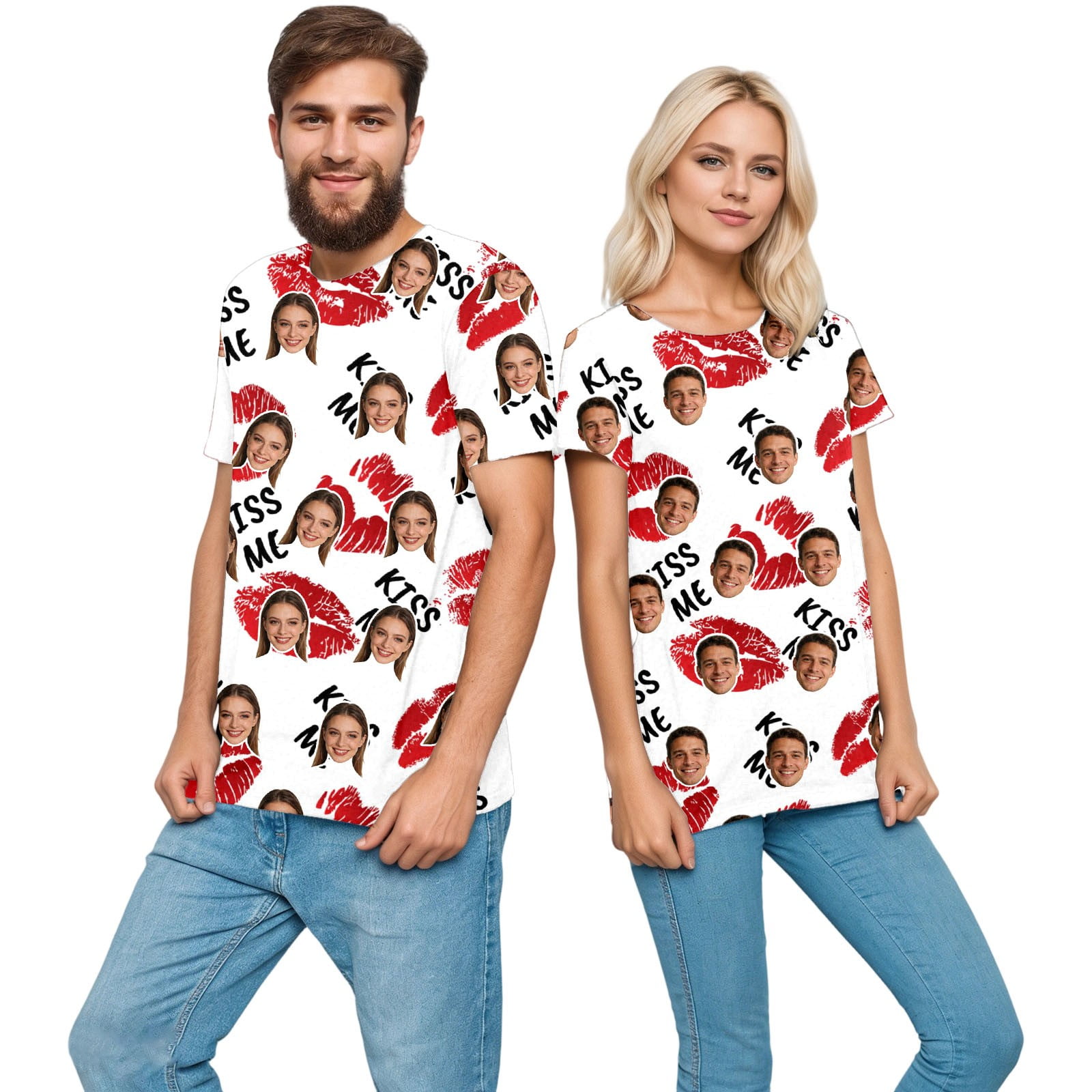 IWRICH Men and Women Custom T Shirts Photo Personalized DIY Tees Crew ...