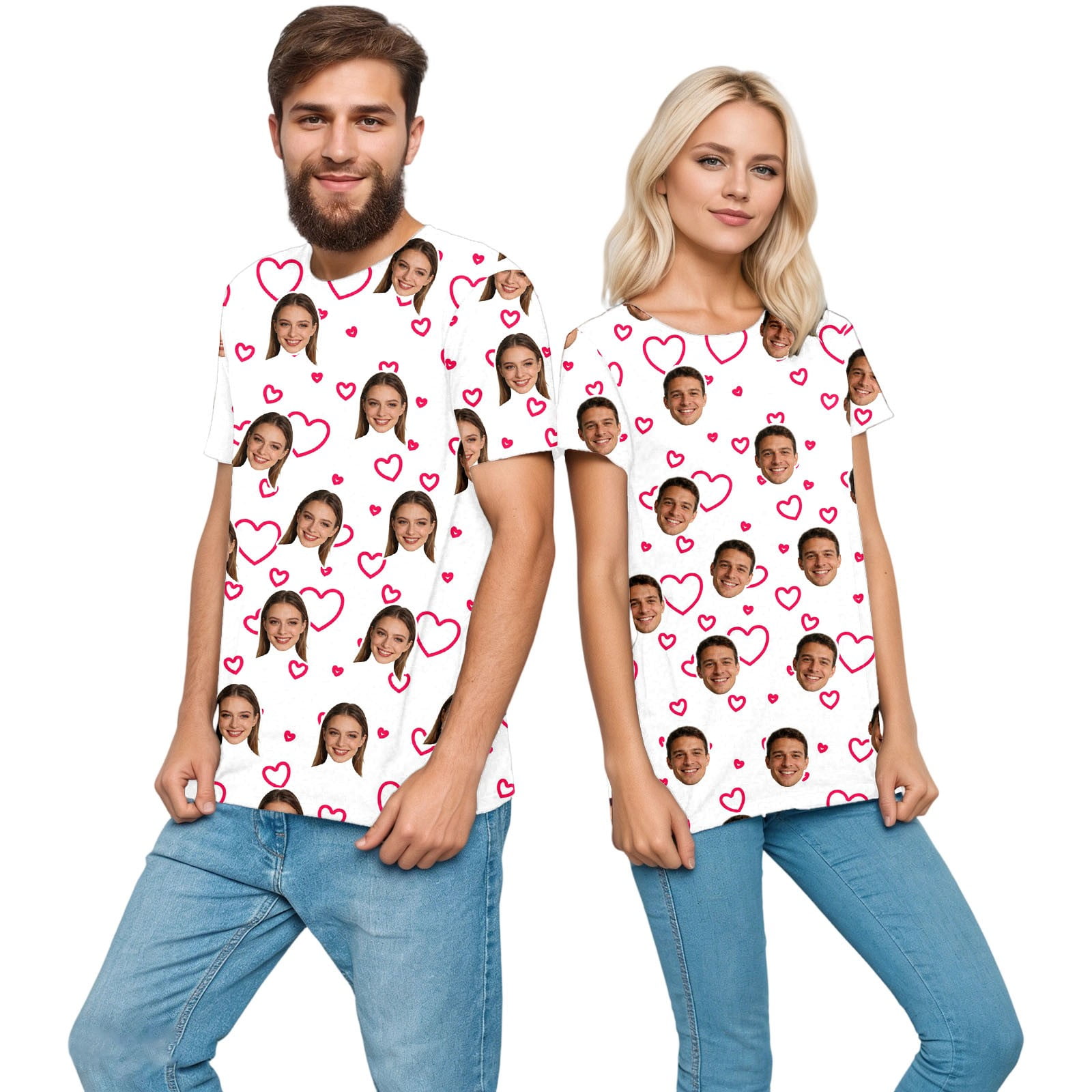 IWRICH Men and Women Custom T Shirts Photo Personalized DIY Tees Crew ...