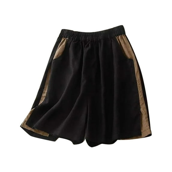 IWRICH Mens Womens Linen Shorts Lightweight Hippie Boho Short Casual ...