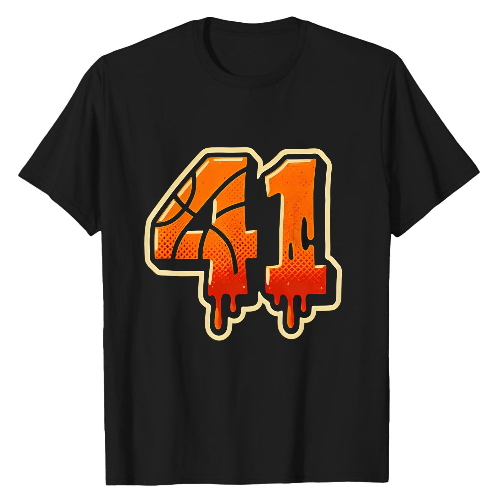 IWRICH Number Printed Casual T Shirts for Men Crew Neck Fashion Tees ...