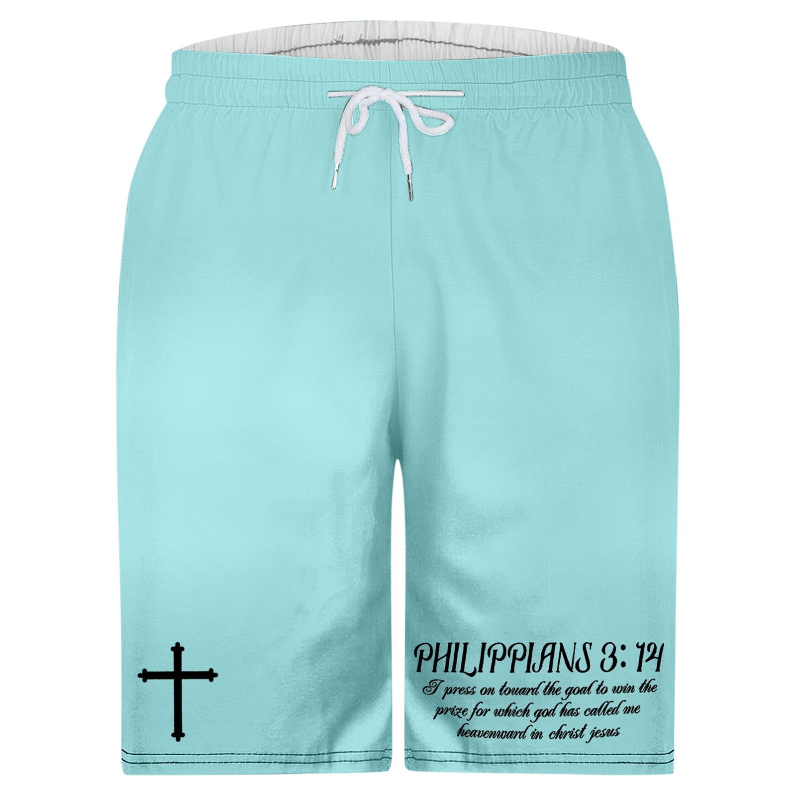 IWRICH Shorts for Men Letter Graphic Athletic Short with Pockets Casual ...