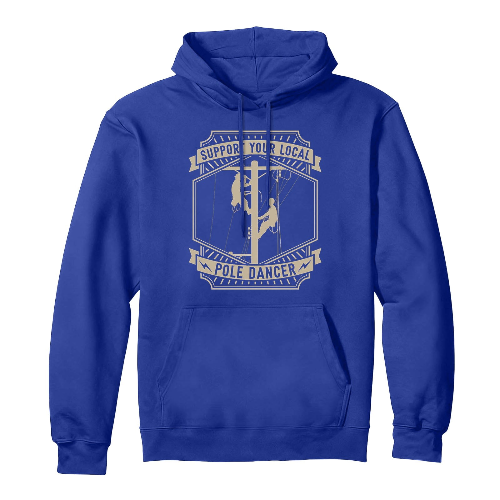 IWRICH Support Your Local Pole Dancer Lineman Electrician Pullover ...
