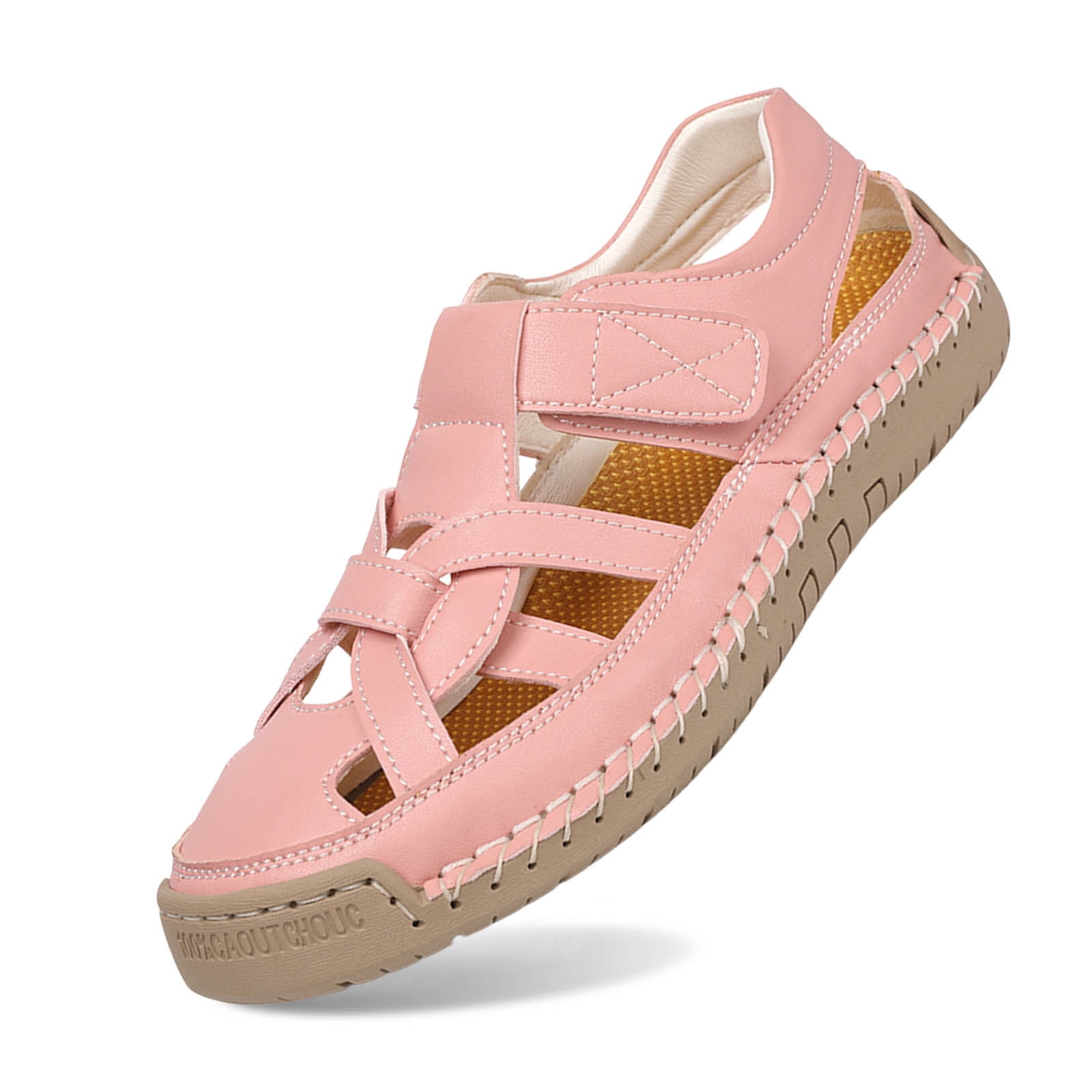 IWRICH Women's Summer Closed Toe Sandals Comfort Boho Non-slip ...