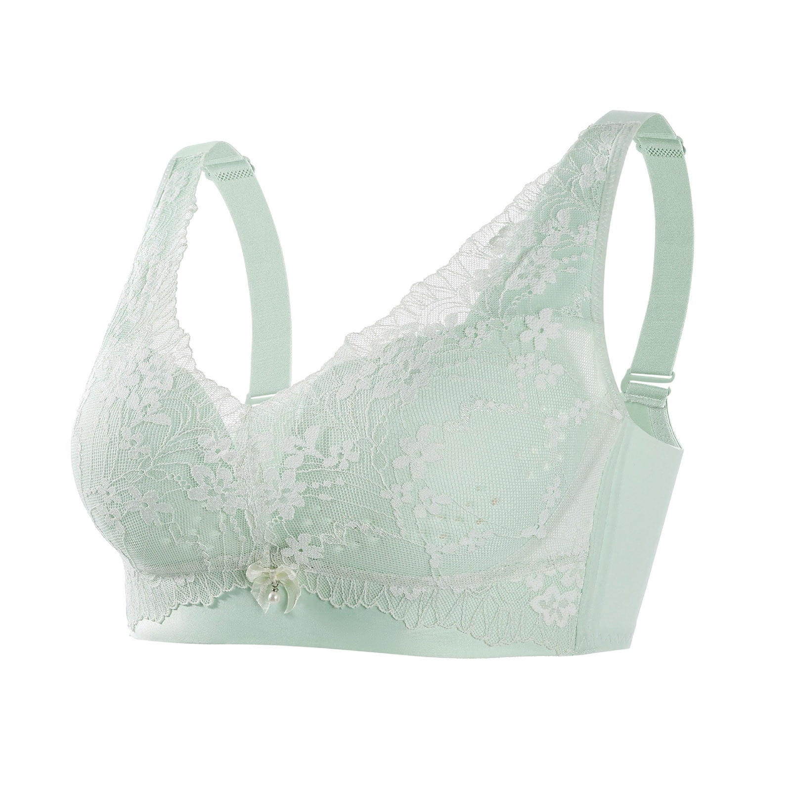 IWRUHZY Lace Bras for Women Wireless High Support Full Coverage ...